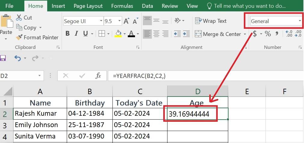 How to Calculate Age in Excel (With Multiple Examples)