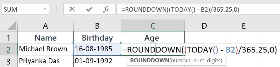 How to Calculate Age in Excel (With Multiple Examples)