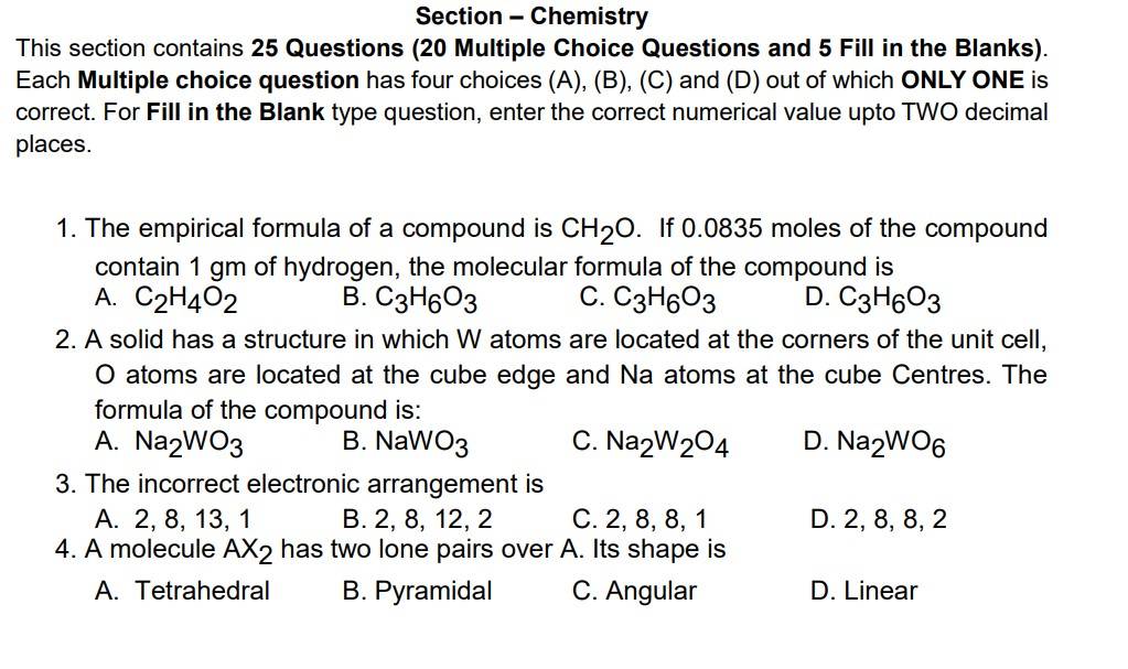 LPU NEST 2024 Syllabus for Chemistry, Physics, Mathematics, Biology and English: Download PDF