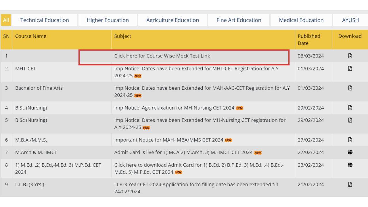 MH CET Law Mock Test 2025 (Official): 3-year & 5-year LLB Mock Test (Free)