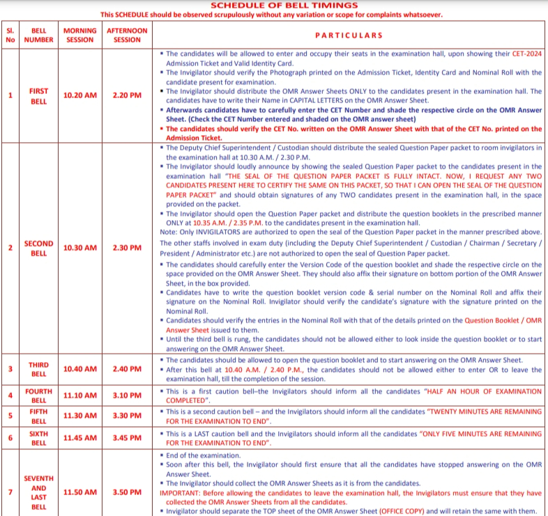 KCET 2024 Exam Live Updates: Question Paper Objection Started, Answer ...