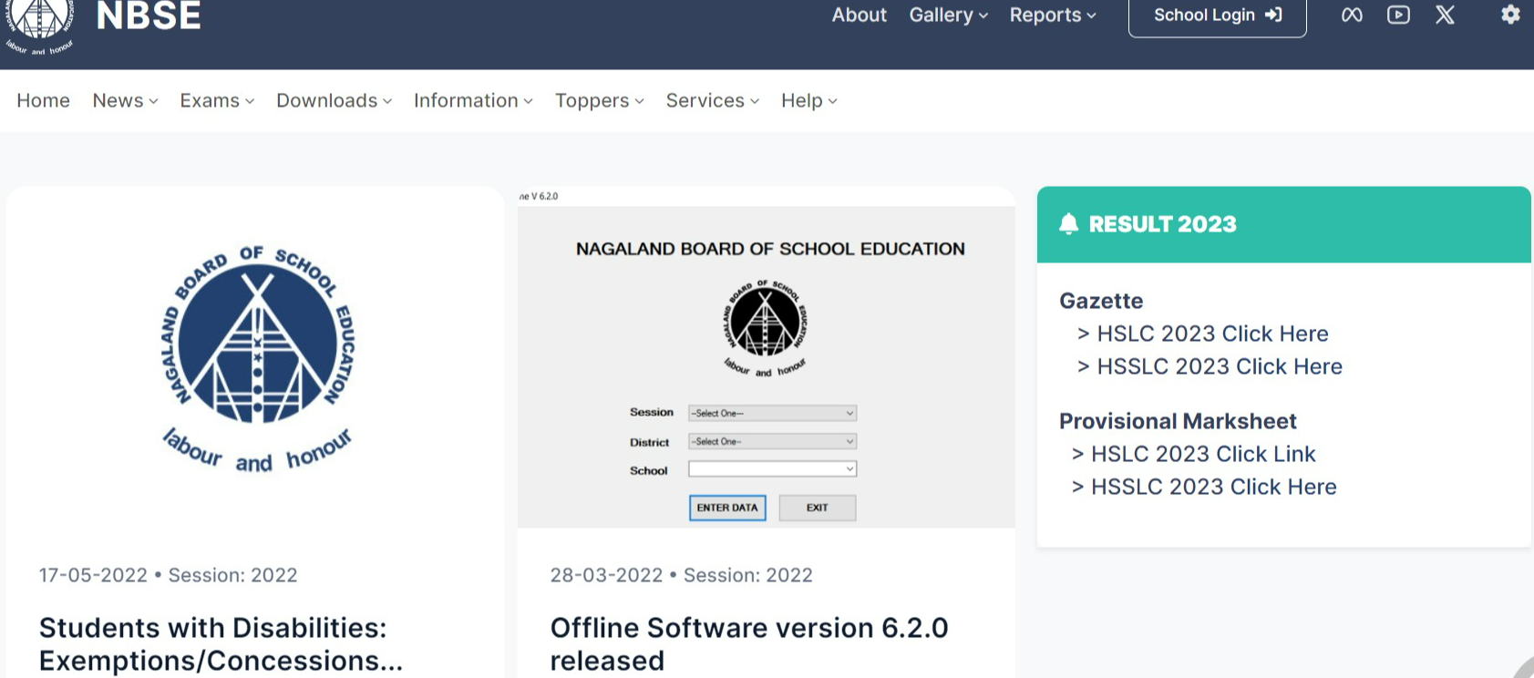 NBSE Compartment Result 2024 OUT @nbsenl.edu.in; Class 10th, 12th ...