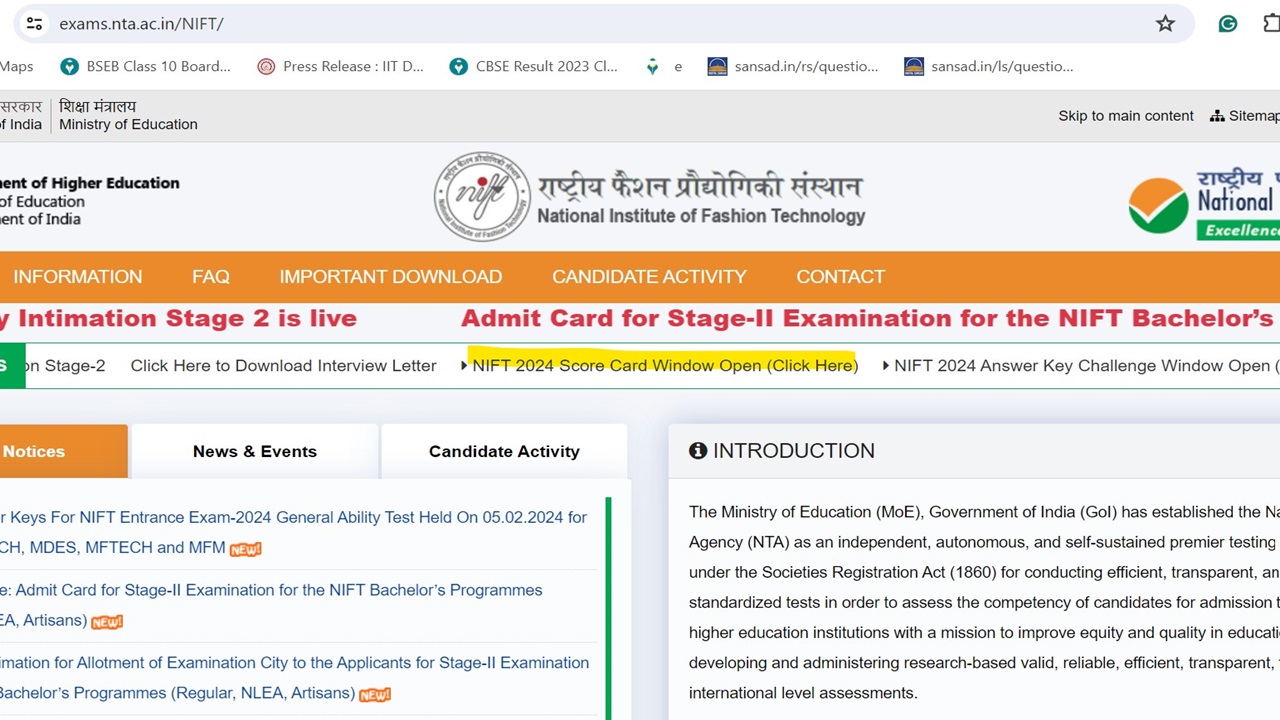 NIFT Result 2024 DECLARED Live Updates: Direct link, Final Result ...