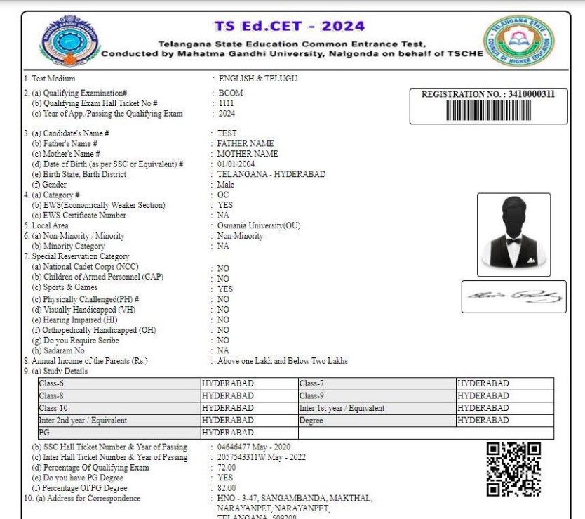 TSEdCET Admit Card 2024 Live Updates: Download TSEdcet Hall Ticket ...
