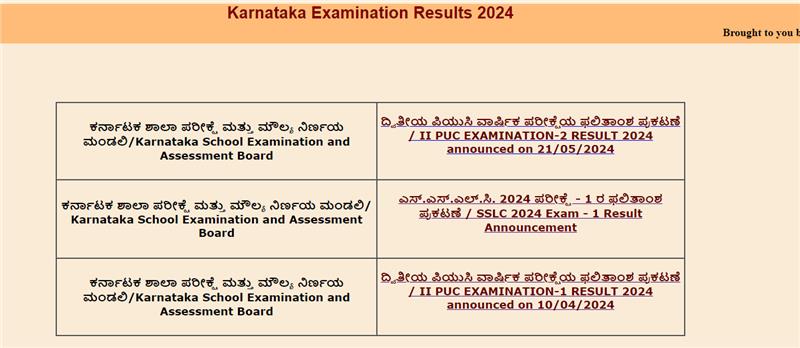 Karnataka 2nd PUC Exam 2 Result 2024 OUT: Live Updates on 2nd PUC ...