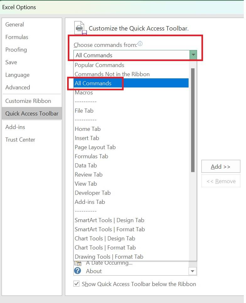 How to Use the Quick Access Toolbar in Excel?