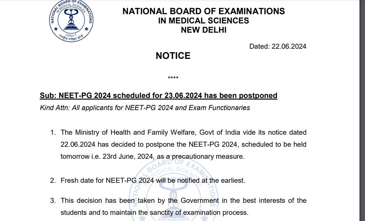 NEET PG 2024: New Exam Date (OUT), Admit card, Mock Test, Syllabus, Pattern