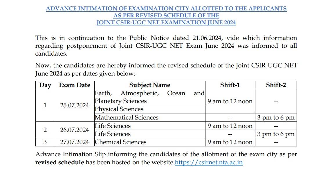 CSIR NET Shift Timings 2024: Subject-Wise Paper Timing, Exam Date & Instructions