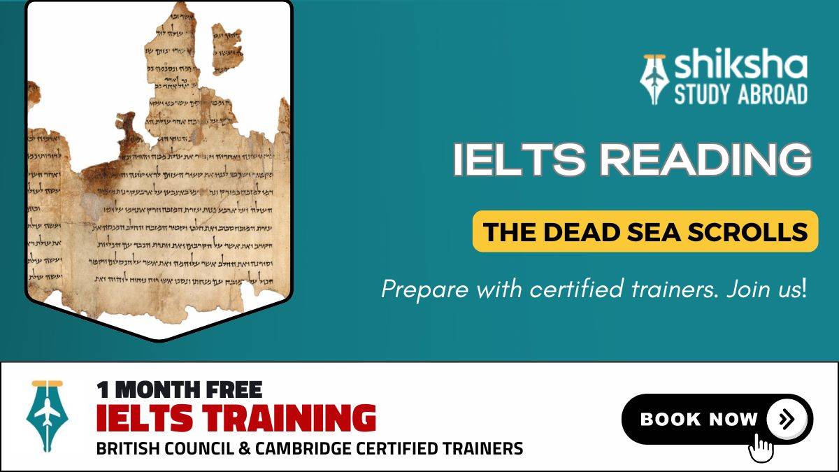 The Dead Sea Scrolls Reading Answers : IELTS Reading Practice Test