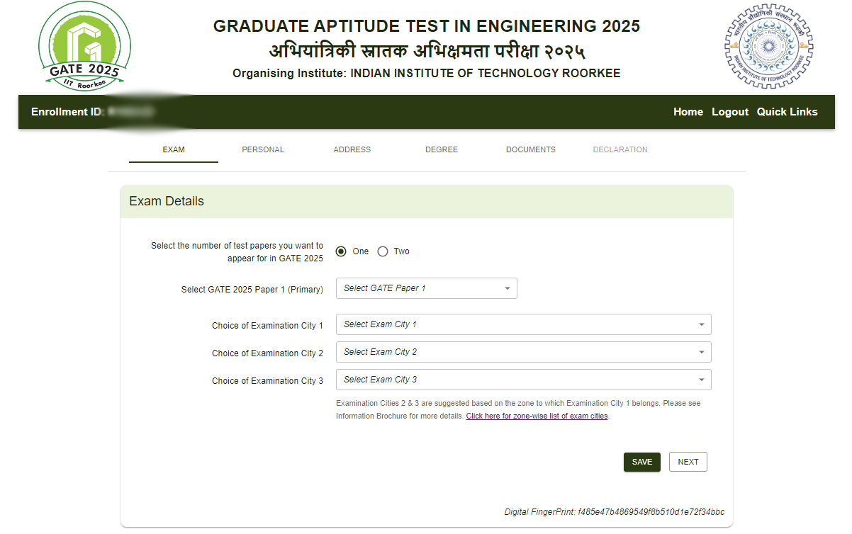 GATE 2025 Application Form Live Updates: GATE Registrations Started at ...