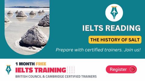 The History of Salt Reading Answers: IELTS Reading Practice Test