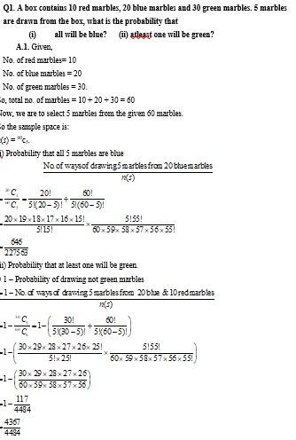 Probability Class 11 NCERT Solutions: Chapter 16 Topics, Questions ...
