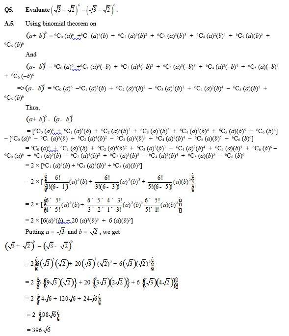 Binomial Theorem Class 11 NCERT Solutions: Chapter 8 Overview ...