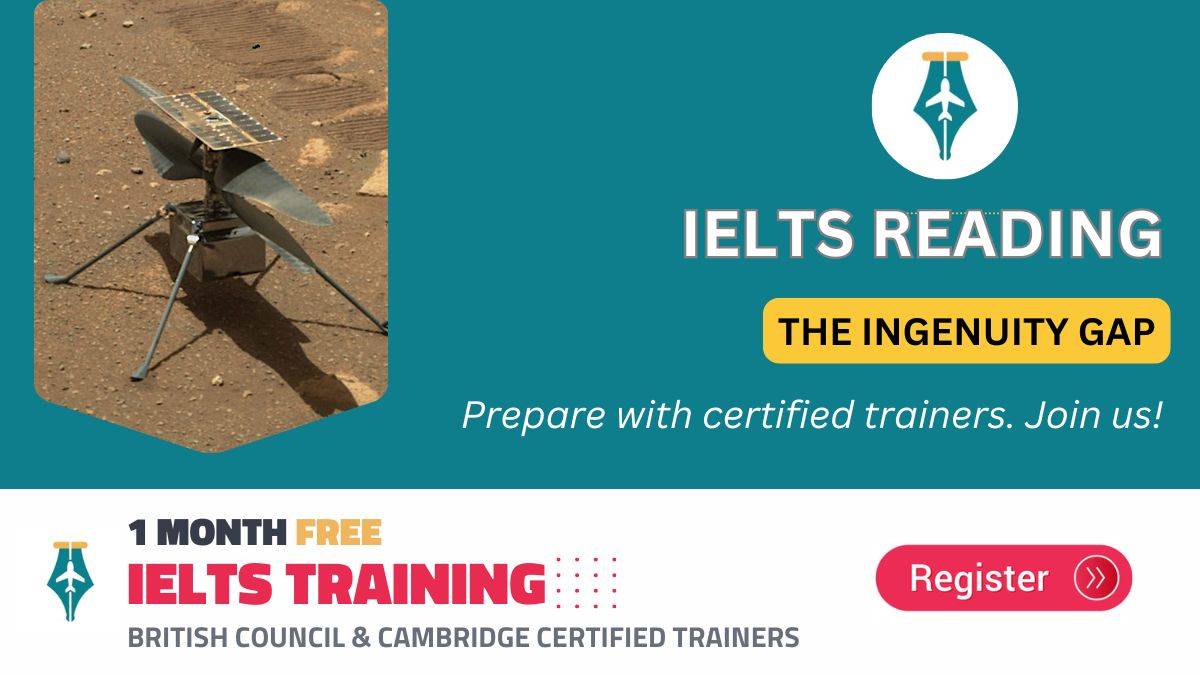 The Ingenuity Gap IELTS Reading Answers