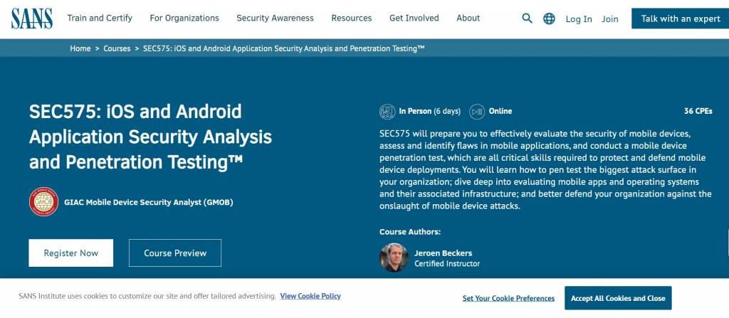 5 Mobile Security Courses to Build Secure Mobile Applications for App Developers