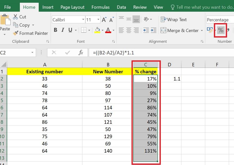 Percentages In Excel Formula To Calculate Sales Percentage In Excel Percentages In Excel Formula To Calculate Sales Percentage In Excel