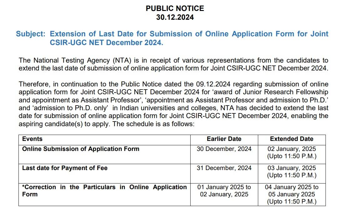 CSIR NET Exam Date 2024 OUT: Check December Session Schedule Here