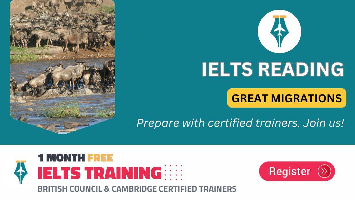 Great Migrations Reading Answers: IELTS Reading Practice Test