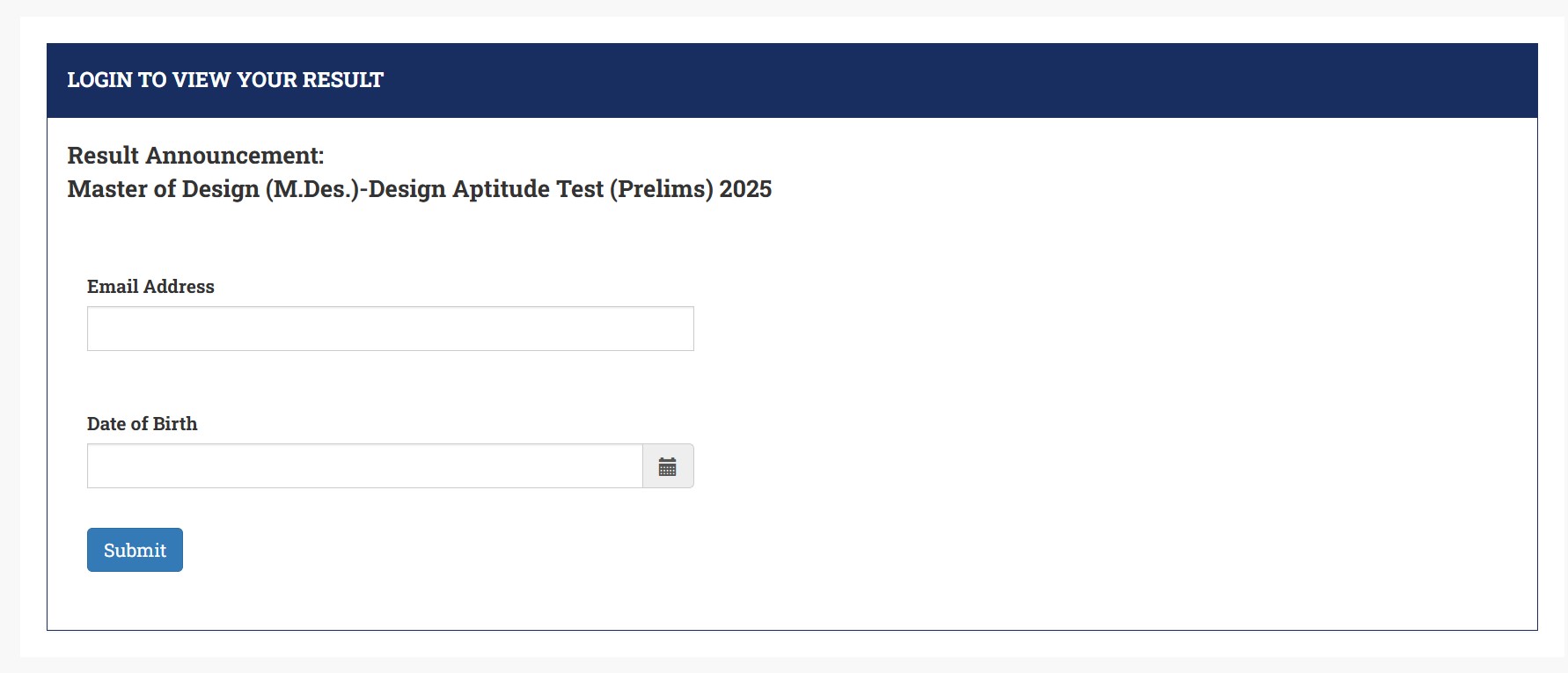 NID Result 2025 (OUT) LIVE: MDes DAT Prelims Scorecard Link Out ...