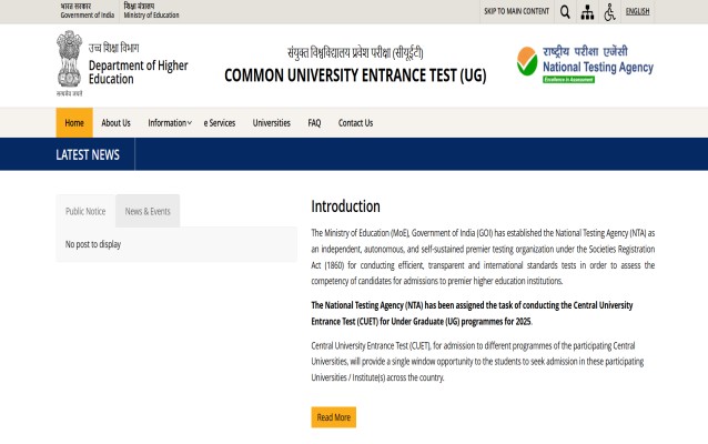 NTA CUET UG Application Form 2025 Live Updates: Official Link (OUT ...
