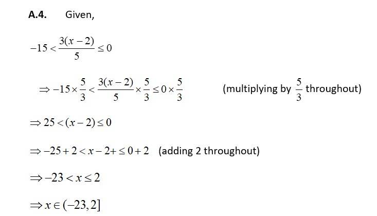 Class 11 Maths Chapter 5 Linear Inequalities NCERT Solutions (Free PDF)