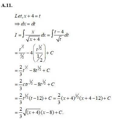 Integrals NCERT Solutions Class 12 Maths Chapter 7: Download Solutions ...