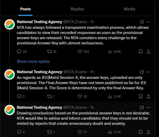 JEE Main Result 2025 Session 2 TODAY Live: Link at jeemain.nta.nic.in ...