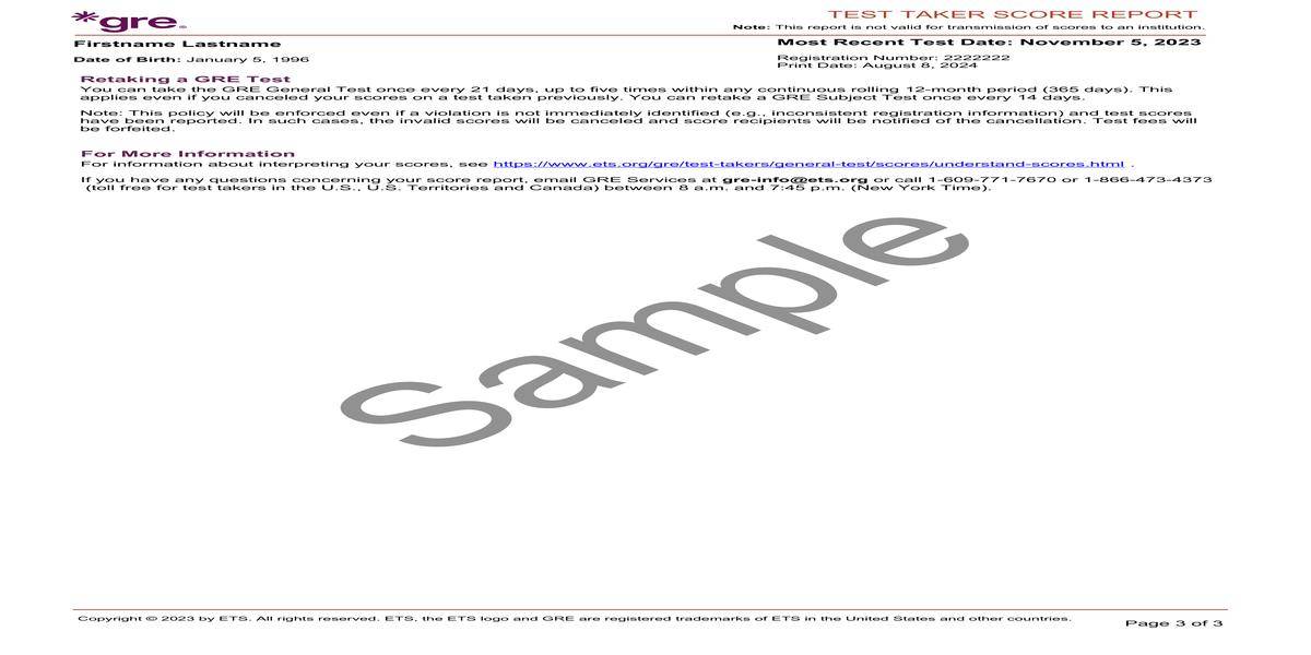 GRE Test Scores & Results: Score Reports, Total Score, Marks Validity ...