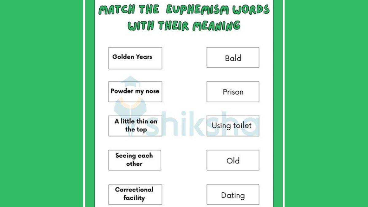 Euphemism: Meaning, Examples, List of Words & Worksheet with Answers