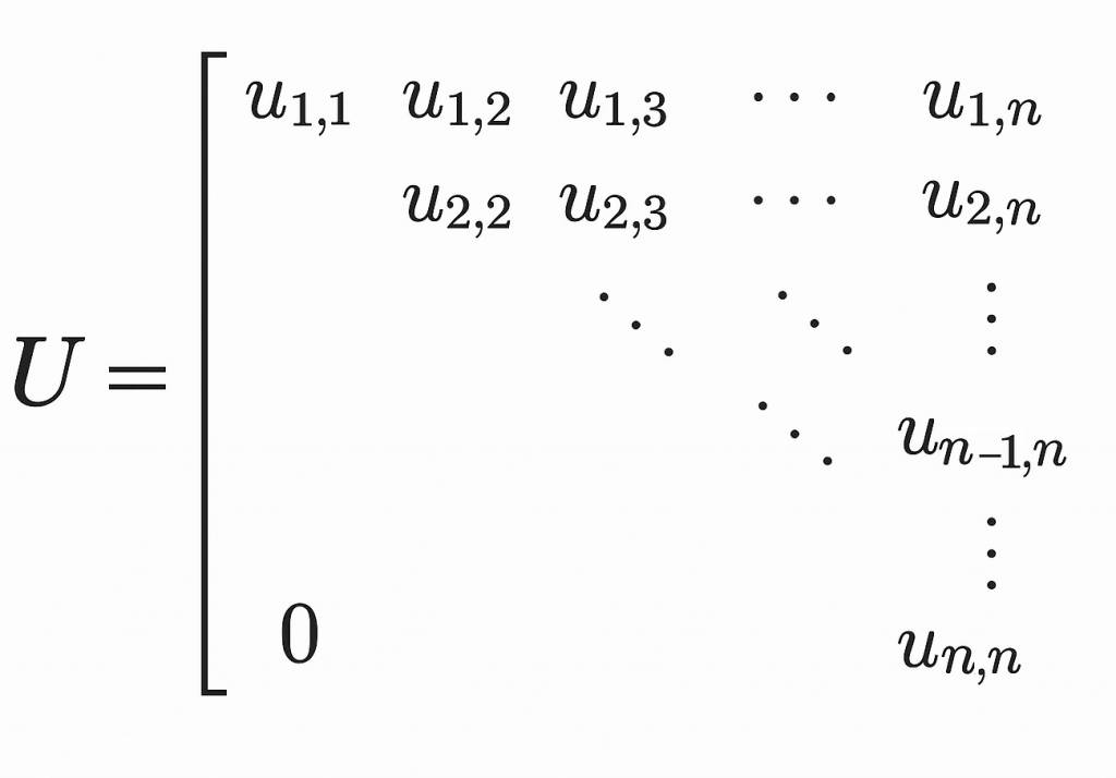 Upper Triangular Matrix Example, Questions, Differences