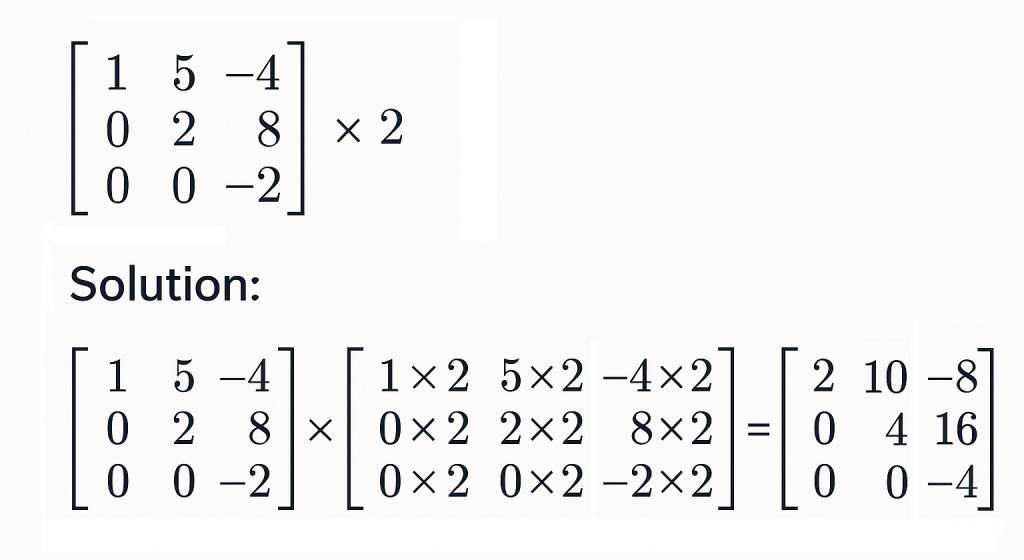 Upper Triangular Matrix Example, Questions, Differences