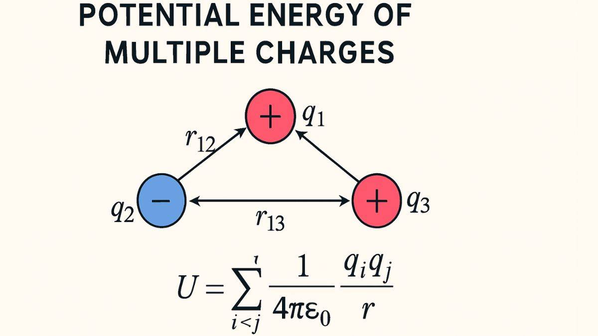 Potential Energy of a System of Charge: Definition, Working Principle ...