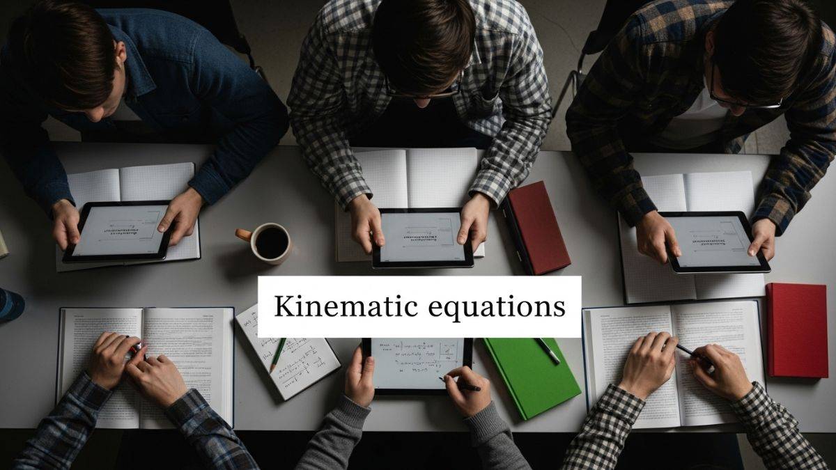 Kinematic Equations for Uniformly Accelerated Motion: Algebraic ...